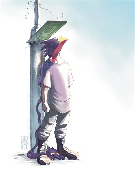 Tokoyami Fumikage And Dark Shadow Boku No Hero Academia Drawn By