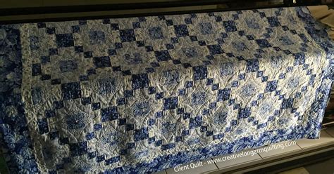 Creative Longarm Quilting By Karen Marchetti Bettys Blue And White