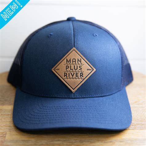 Mr Square Leather Patch Hat Manplusriver