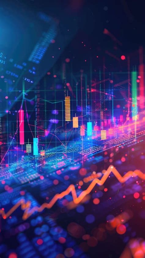 Stock And Forex Trading Chart Digits And Numbers Binary Data And