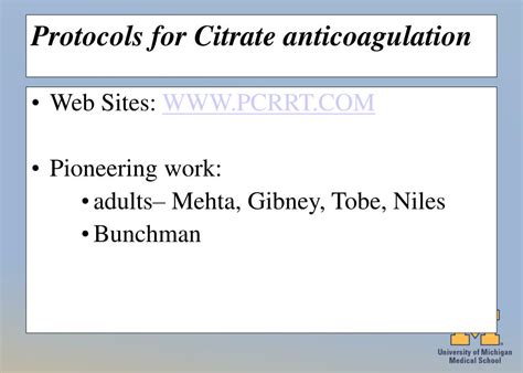 Ppt Anticoagulation In Crrt Heparin Vs Citrate Powerpoint