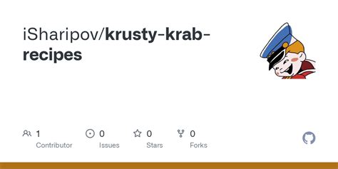 Github Isharipovkrusty Krab Recipes