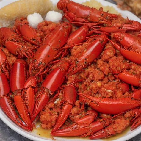 Cooked Crawfish On Plate Premium Ai Generated Image