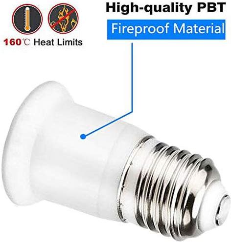 E26 To E26 Light Socket Extender 65mm E26 To E26 Lamp Bulb Socket Extension