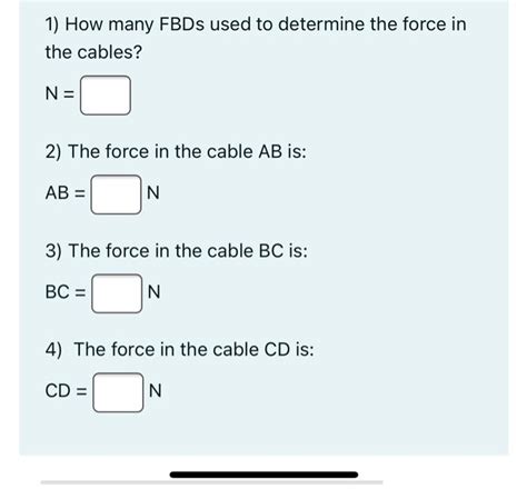 Solved Problem 1 7 5 Points Determine The Force In The