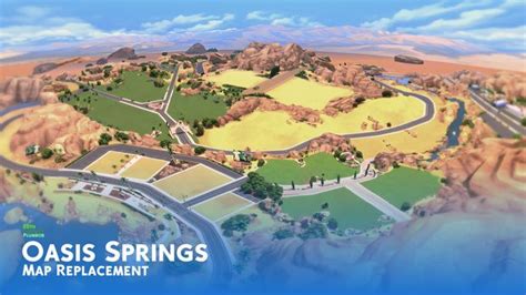 Oasis Springs Map Replacement Download 20th Century Plumbob Oasis