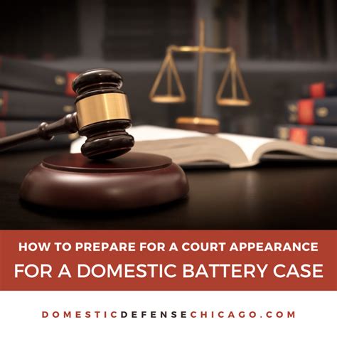How To Prepare For A Court Appearance In A Domestic Battery Case