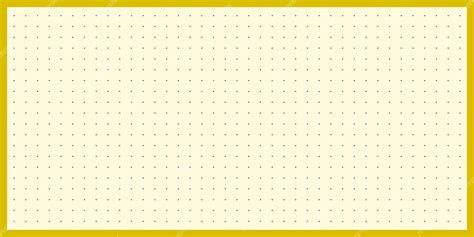 Premium Vector Sheet Of Blank Cream Colour Notebook And Yellow Border Dot Grid Paper New