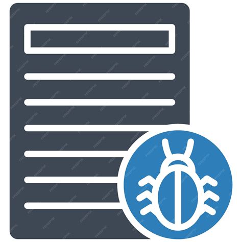 Premium Vector Infected File Vector Illustration Style