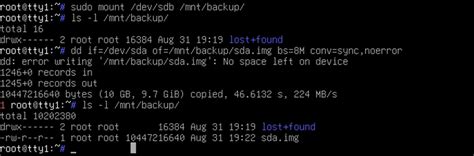 Copia de seguridad y restauración de imágenes mediante dd INTROSERV