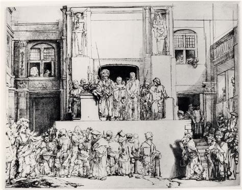 Etching Ecce Homo Rembrandt Webshop Museum Rembrandthouse