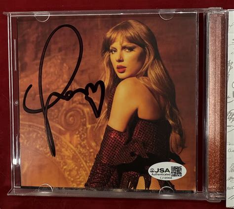 Taylor Swift Autographed Hand Signed The Life Of A Showgirl Cd Insert