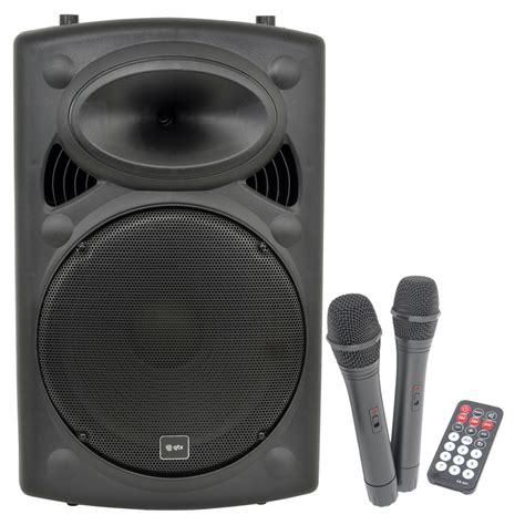 Qtx Qr15pa Portable Pa System With Wireless Mics At Gear4music