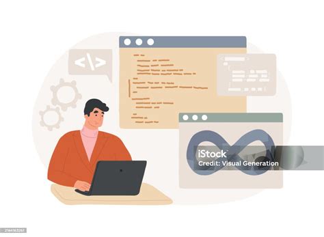 Ilustración De Collaborative Framework Isolated Cartoon Vector
