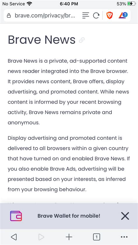 Brave News Learn More About Your Data Link Is Wrong · Issue 20216 · Bravebrave Browser · Github