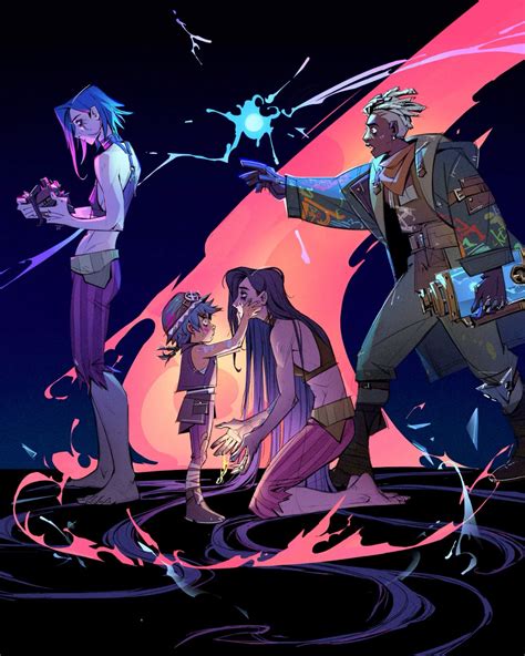 Ekko And Jinx Arcane Simbolo De Rock Poster De Steven Universe