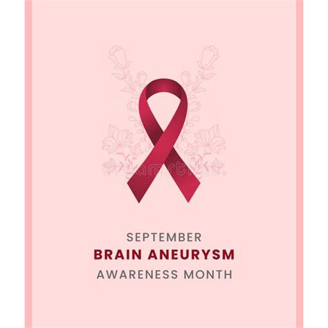 Brain Aneurysm Awareness Month Background Design With Burgundy Silk