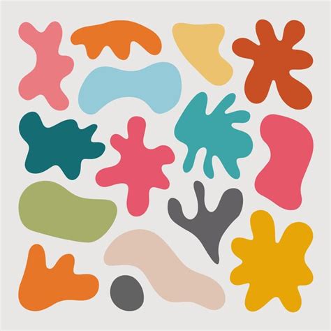 Premium Vector Colorful Abstract Amorphous Shapes