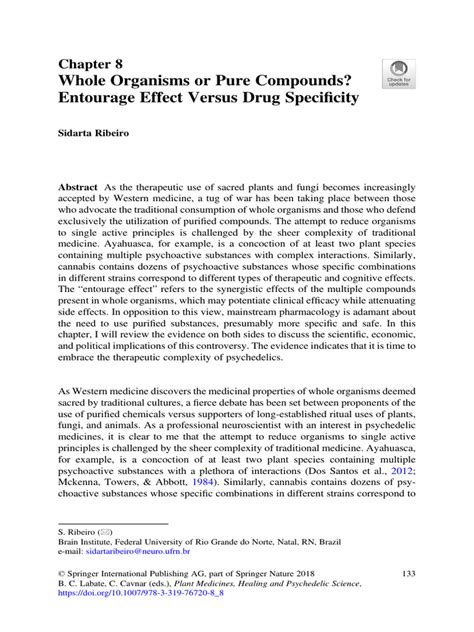 Entourage Effect Pdf Psychedelic Drugs Cannabis Drug