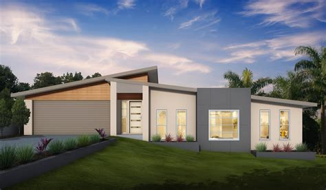 Modern 4 Bedroom House Plan Dimensioned Floor Plan External