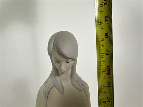 Large Vintage Lladro Bisque Porcelain Figurine Nude Retired 1985 185h