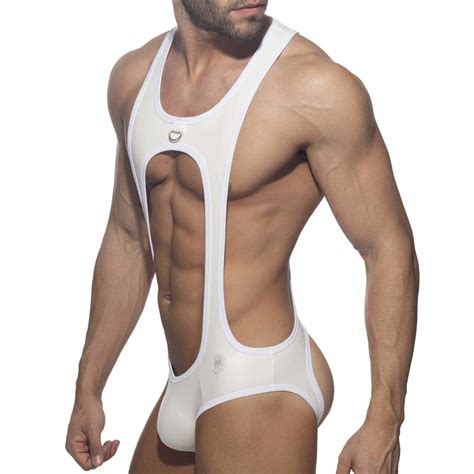 Ad Fetish Bottomless Sexy Bodysuit White Inderwear
