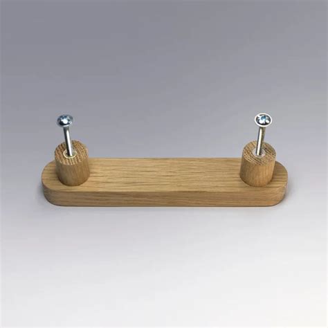 Wooden Knob For Cabinet Door Drawer Pull Handle With Threaded Bushings