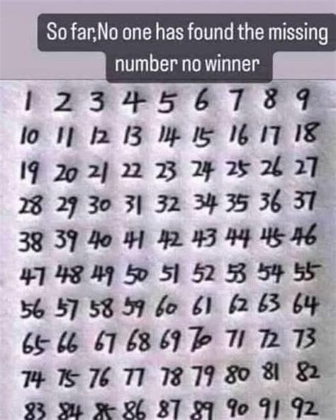 How Smart Are You Can You Find The Missing Number