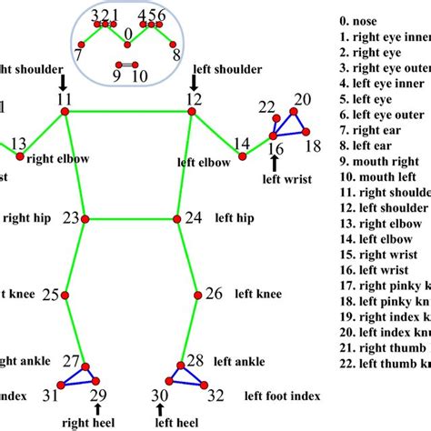 33 Joint Human Skeleton Model Of 3d Human Pose Estimation Based On Images Download Scientific