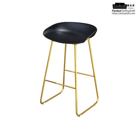 Gold Coated Bar Stool Wt Footrest