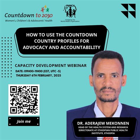📢 Dr Aderajew Mekonnen Head Of The Health System And Research Directorate… Countdown To 2030