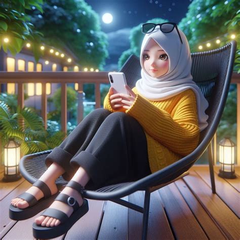 Animasi 3d Berhijab Di 2024 Animasi 3d Animasi Hijab