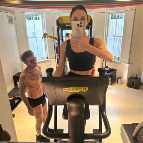 Victoria Beckham Pokes Fun At David Beckham During Joint Gym Session
