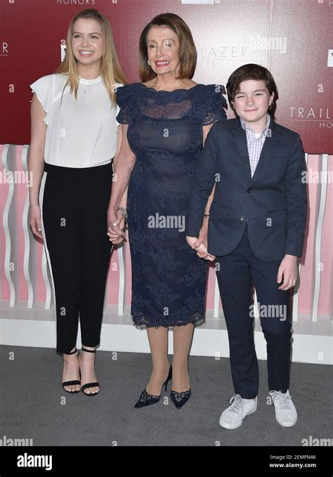L R Madeleine Prowda U S House Speaker Nancy Pelosi And Thomas Vos Arrives At The 2019 Vh1