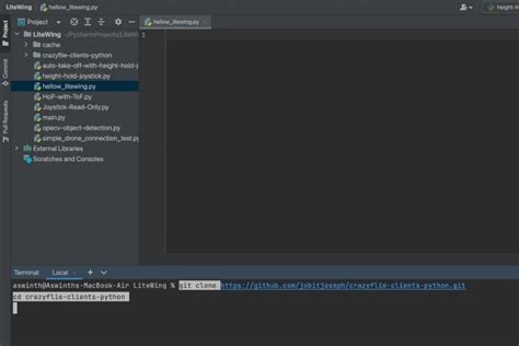how to program litewing drone using python with crazyflie cflib python sdk