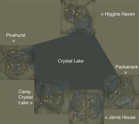 Crystal Lake Map Im Sure Someone Else Has Already Made This But The