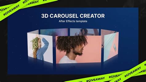 How To Create An Image Carousel In After Effects Using A Template Youtube