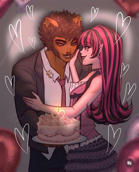 Draculaura X Clawd Wolf Fanart Draculaura And Clawd Wolf Fanart