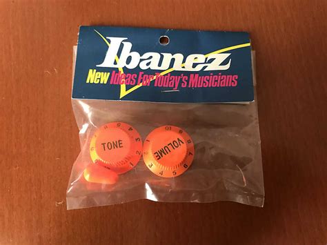Ibanez Guitar Knobs 1990 Orange Reverb