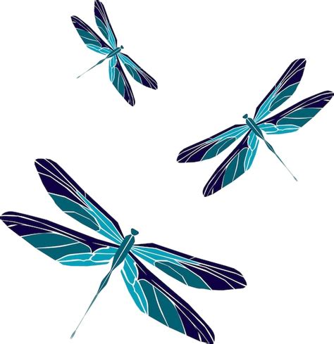 Libélula Vetor Premium