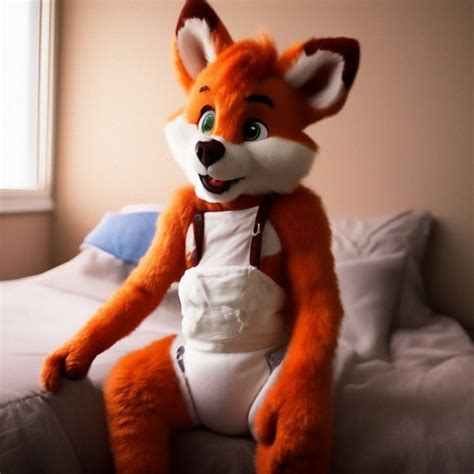Furry In Full Diapers — Image Created In Shedevrum