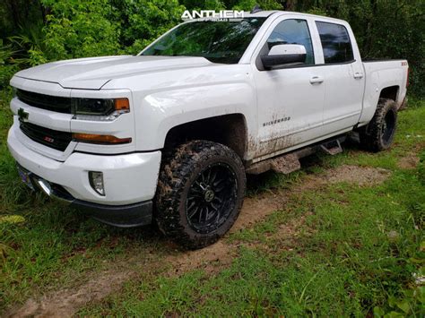 2018 Chevrolet Silverado 1500 Wheel Offset Aggressive 1 Outside