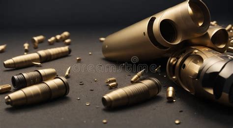 Bullets On Abstract Background Army Bullets On Abstract Background