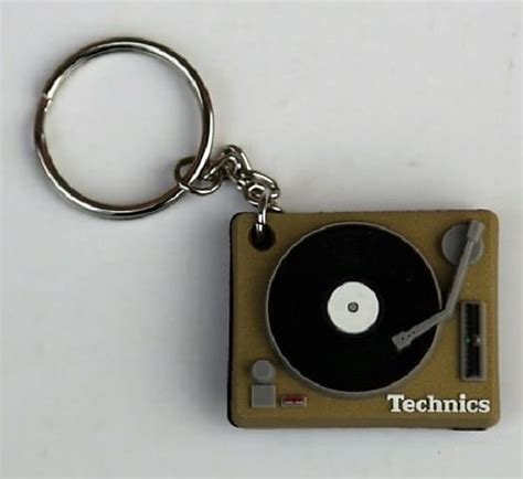 New Technics 1210 Deck Keychain Gold Reverb