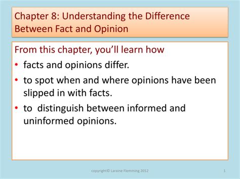 Fact Vs Opinion Understanding The Difference