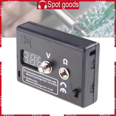 Win Digital Led Ohm Meter Resistance Reader Voltage Tester Shopee