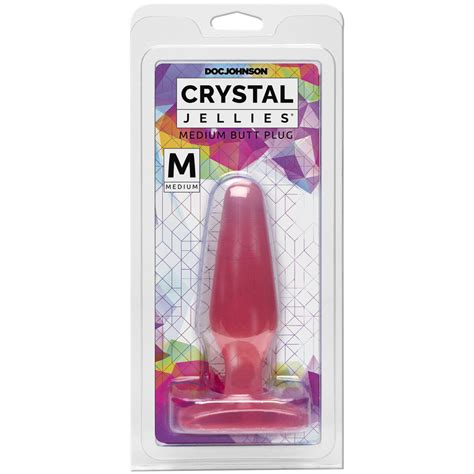 Crystal Jellies Butt Plug Medium Pink
