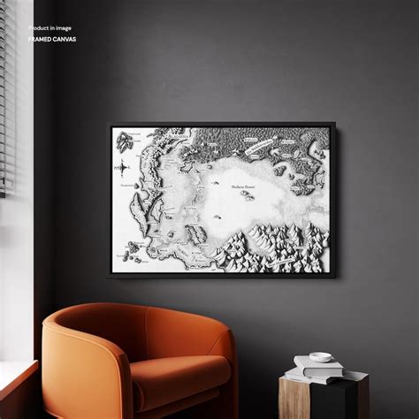 Eragon Map Canvas Fantasy Alagaesia Map From The Inheritance Cycle