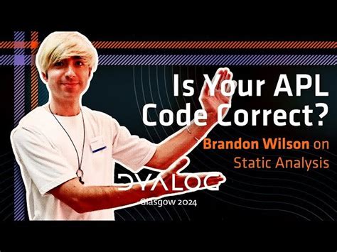 Free Video Static Analysis Of Apl In Apl Development Tools And Verification From Dyalog User