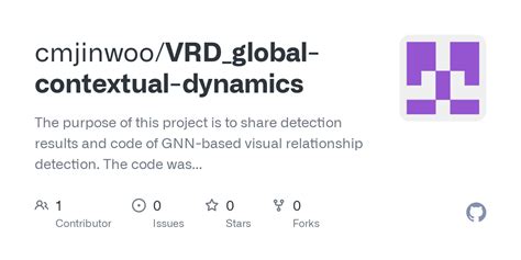 GitHub Cmjinwoo VRD Global Contextual Dynamics The Purpose Of This Project Is To Share